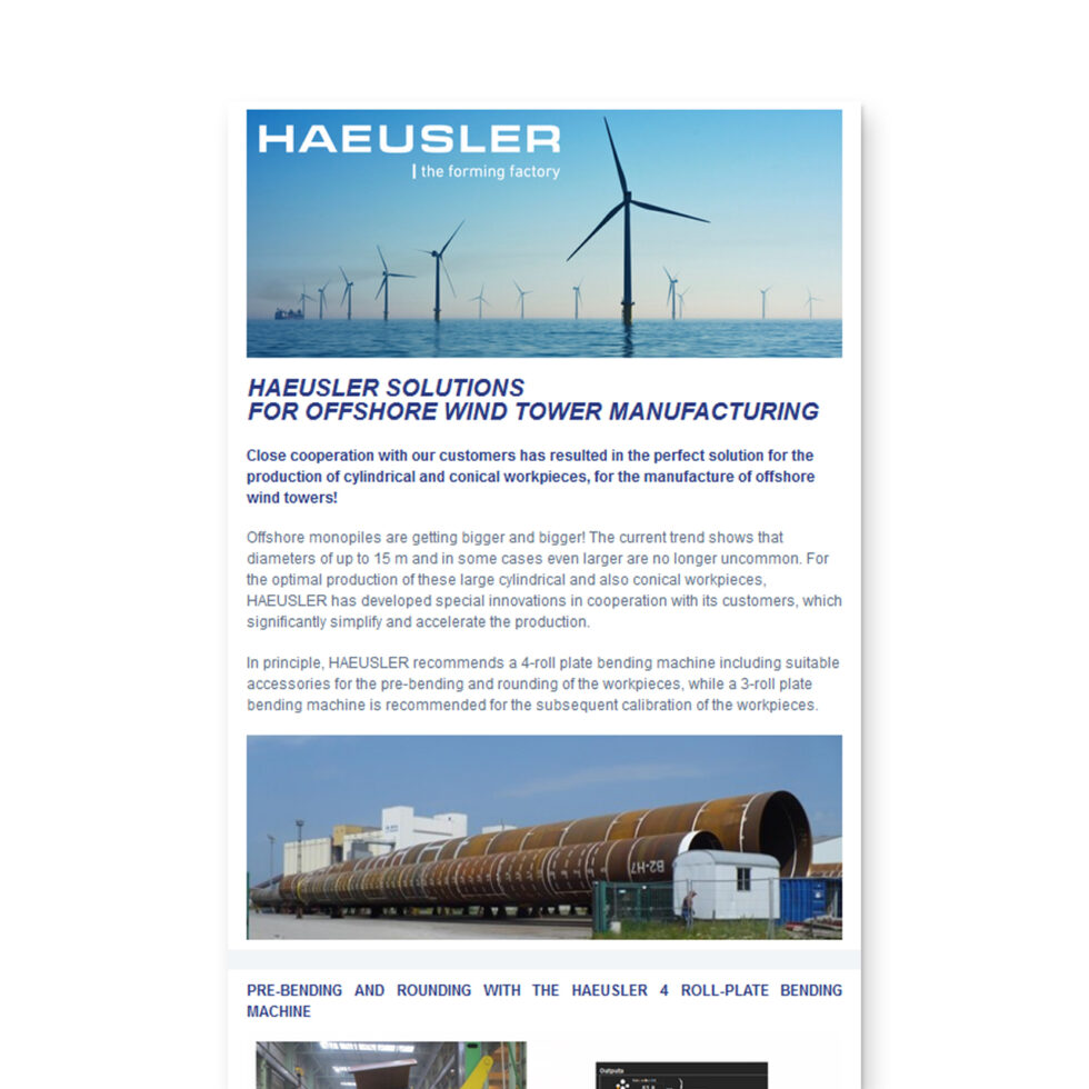 Home | HAEUSLER AG - manufacturer of round bending machines